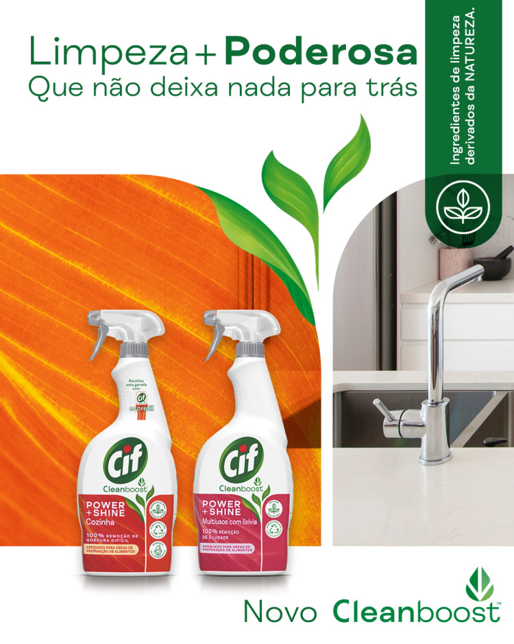 Cif Cleanboost. Junte-se a nós para um futuro mais limpo. | Cif