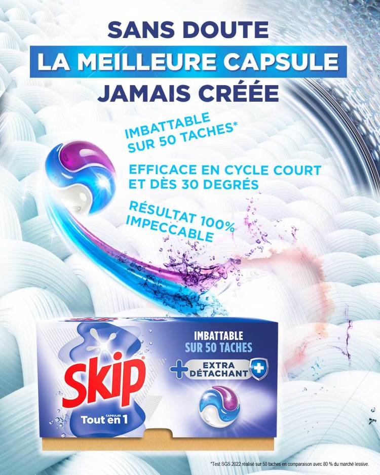 Skip | Lessives liquides et capsules | Bienvenue | Skip